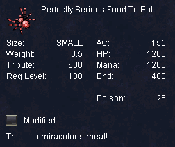Perfectly Serious Food To Eat :: Items :: EverQuest :: ZAM