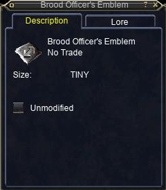 Brood Officer's Emblem :: Items :: EverQuest :: ZAM