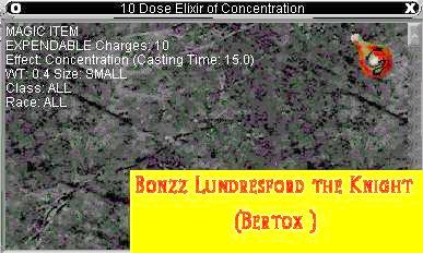 10 Dose Elixir of Concentration :: Items :: EverQuest :: ZAM