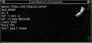 Dark Basher's Armguards :: Items :: EverQuest :: ZAM