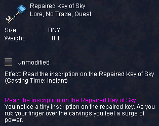 Repaired Key of Sky :: Items :: EverQuest :: ZAM