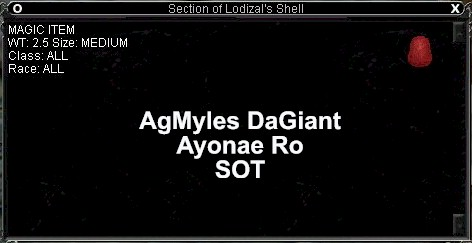 Section of Lodizal's Shell :: Items :: EverQuest :: ZAM