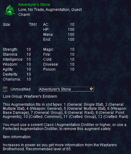 Adventurer's Stone :: Items :: EverQuest :: ZAM