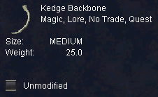 Kedge Backbone :: Items :: EverQuest :: ZAM