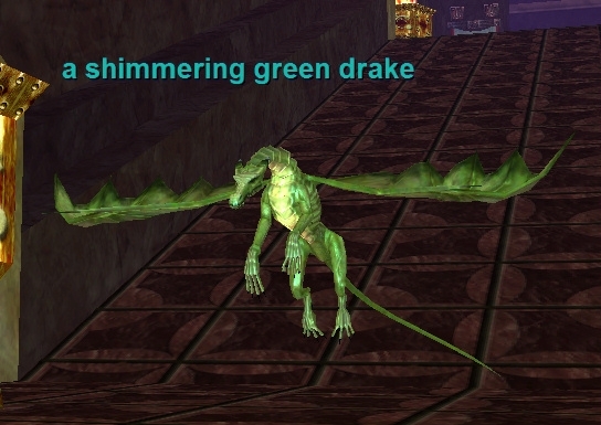 a shimmering green drake :: Bestiary :: EverQuest :: ZAM
