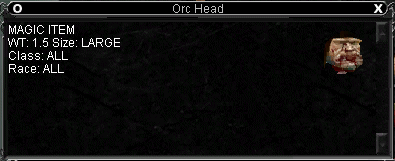 Orc Head :: Items :: EverQuest :: ZAM