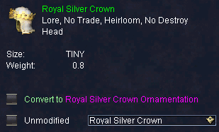 Royal Silver Crown :: Items :: EverQuest :: ZAM