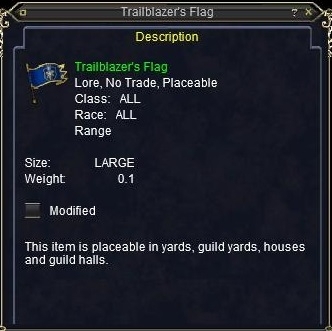 Trailblazer's Flag :: Items :: EverQuest :: ZAM