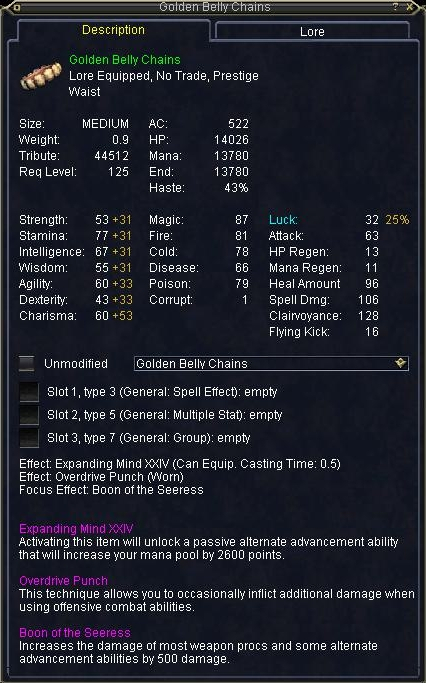 Golden Belly Chains :: Items :: EverQuest :: ZAM