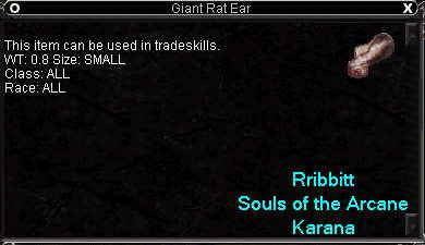 Giant Rat Ear :: Items :: EverQuest :: ZAM