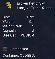 Broken Key of Sky :: Items :: EverQuest :: ZAM