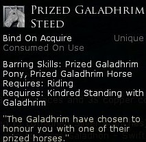 Prized Galadhrim Steed :: EverQuest :: ZAM