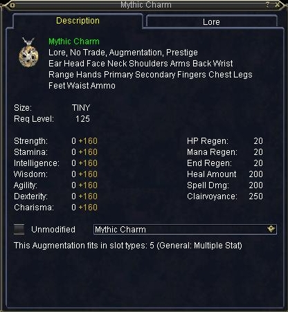 Mythic Charm :: Items :: EverQuest :: ZAM
