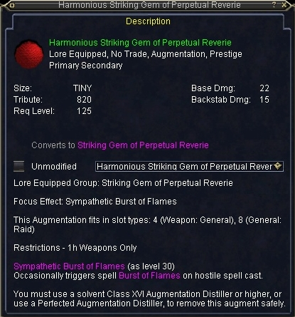 Harmonious Striking Gem of Perpetual Reverie :: Items :: EverQuest :: ZAM