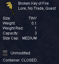 Broken Key of Fire :: Items :: EverQuest :: ZAM