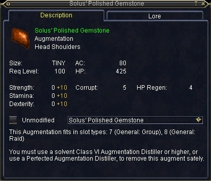 Solus' Polished Gemstone :: Items :: EverQuest :: ZAM