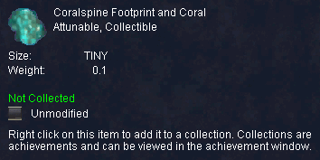 Coralspine Footprint and Coral :: Items :: EverQuest :: ZAM