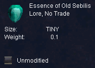 Essence of Old Sebilis :: Items :: EverQuest :: ZAM