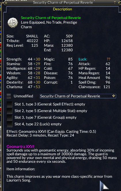 Security Charm of Perpetual Reverie :: Items :: EverQuest :: ZAM