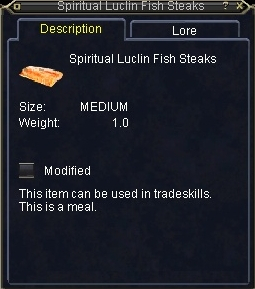 Spiritual Luclin Fish Steaks :: Items :: EverQuest :: ZAM