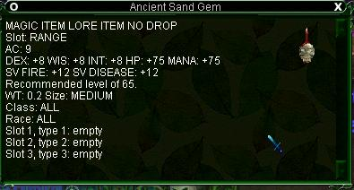 Ancient Sand Gem :: Items :: EverQuest :: ZAM