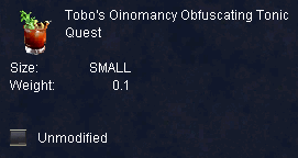 Tobo's Oinomancy Obfuscating Tonic :: Items :: EverQuest :: ZAM