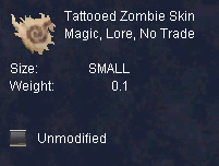 Tattooed Zombie Skin :: Items :: EverQuest :: ZAM