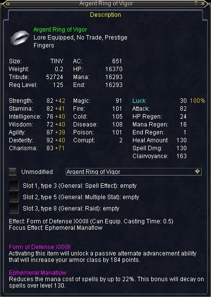 Argent Ring of Vigor :: Items :: EverQuest :: ZAM