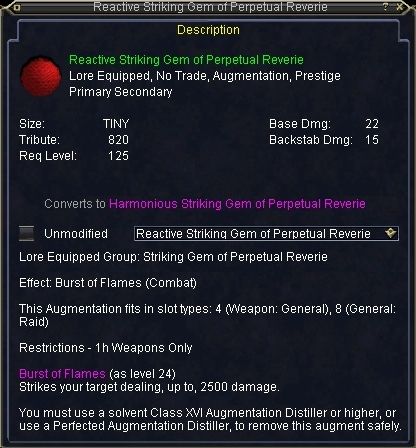Reactive Striking Gem of Perpetual Reverie :: Items :: EverQuest :: ZAM