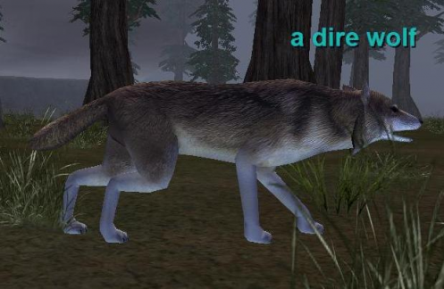 a dire wolf :: Bestiary :: EverQuest :: ZAM