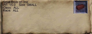 Small Brick of Ore :: Items :: EverQuest :: ZAM