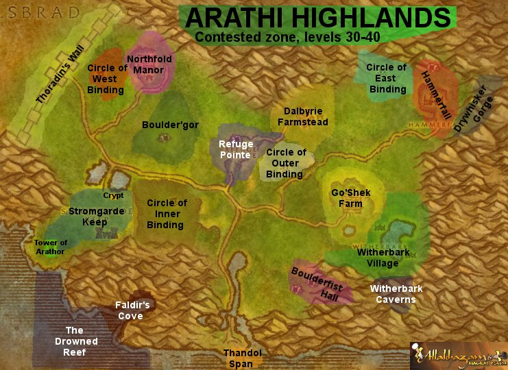 Arathi Highlands :: World of Warcraft :: ZAM