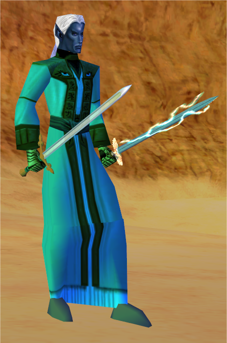 Robe of the Azure Sky should be AZURE aka BLUE in both Old and New ...